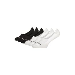 alife and kickin Füßlinge ALIFE & KICKIN "Damen 6 PACK - InisAK", Damen, Gr. 35-38, weiß (mix schwarz, brilliant weiß), 75% Baumwolle, 20% Polyester, 3% Polyamid, 2% Elasthan, normal, Socken, Füßlinge, Sneakersocken aus Baumwolle mit rutschfesten Silikonstreifen