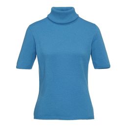 Peter Hahn - Rollkragen-Pullover aus 100% Premium-Kaschmir, blau, Gr. 36 / S - Kaschmir