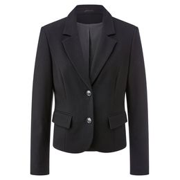 Peter Hahn - Jersey-Blazer, schwarz, Gr. 46 / L