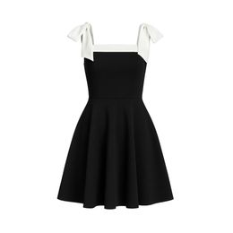 WOMAN VISION Kleid Damen Größe 36 schwarz / weiß Winterkleid