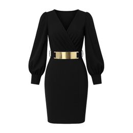 WOMAN VISION Kleid Damen Größe 38 schwarz Winterkleid