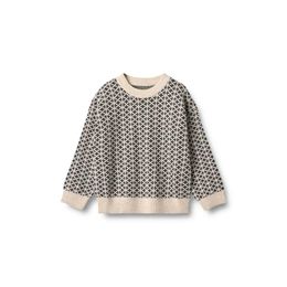 Wheat Pullover 'Elias' Jungen Gr&ouml;&szlig;e 128 sand / schwarz