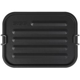 Sigg Gemstone Box Edelstahl Brotdose auslaufsicher 19,3 x 14,3 x 6,4 cm obsidian - Lebensmittelbehälter / Vorratsdosen