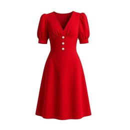 Woman Vision Shirt Dress female Red size M
