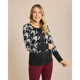 Helena Vera Jersey Cardigan Hahnentritt-Design