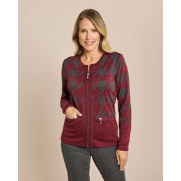 Helena Vera Jersey Cardigan Hahnentritt-Design