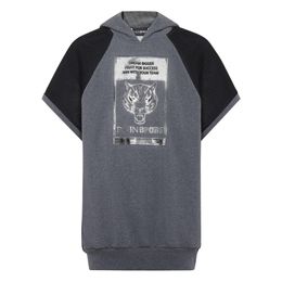 Plein Sport Sweatshirt 'Tiger' Herren Gr&ouml;&szlig;e 4XL dunkelgrau / schwarz / wei&szlig;