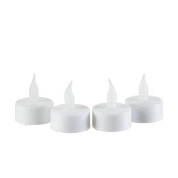 M&ouml;bel Kraft LED Teelichte 4er Set wei&szlig; Kunststoff Ma&szlig;e (cm): B: 10,4 H: 7,4 T: 10.2 &raquo; M&ouml;bel Kraft