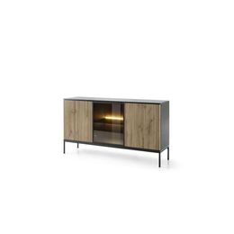 M&ouml;bel Kraft Sideboard schwarz Ma&szlig;e (cm): B: 153,4 H: 83,2 &raquo; M&ouml;bel Kraft
