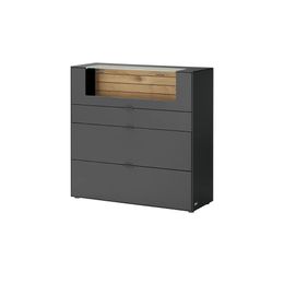 Jette Home Highboard Como grau Ma&szlig;e (cm): B: 122 H: 122 T: 46.0 &raquo; M&ouml;bel Kraft