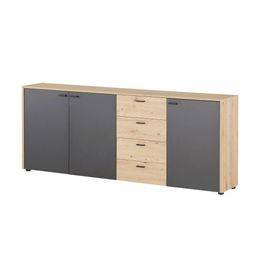 Möbel Kraft Sideboard holzfarben Maße (cm): B: 202,5 H: 80,5 T: 35.0 » Möbel Kraft