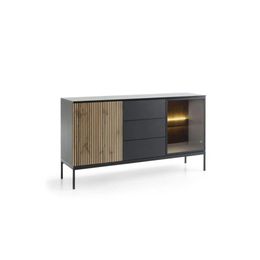 M&ouml;bel Kraft Sideboard schwarz Ma&szlig;e (cm): B: 153,4 H: 83,2 &raquo; M&ouml;bel Kraft