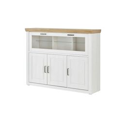 maison bleue Highboard Xanten weiß Maße (cm): B: 163 H: 123 T: 40.0 » Möbel Kraft
