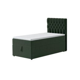 M&ouml;bel Kraft Boxbett mit Bettkasten gr&uuml;n Ma&szlig;e (cm): B: 90 H: 125 &raquo; M&ouml;bel Kraft