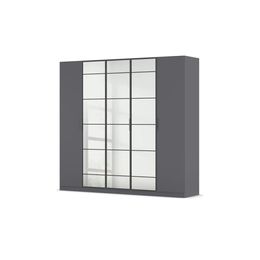 M&ouml;bel Kraft Kleiderschrank mit Spiegel grau Ma&szlig;e (cm): B: 226 H: 210 &raquo; M&ouml;bel Kraft