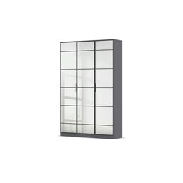M&ouml;bel Kraft Spiegelschrank mit Einlegeb&ouml;den grau Ma&szlig;e (cm): B: 136 H: 210 &raquo; M&ouml;bel Kraft