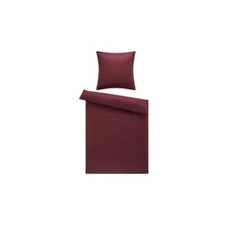 CS Schmal como Damast-Bettw&auml;sche rot Ma&szlig;e (cm): B: 135 &raquo; M&ouml;bel Kraft