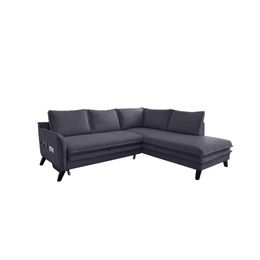 Miuform Ecksofa mit Schlaffunktion Charming Charlie grau Maße (cm): B: 234 H: 90 » Möbel Kraft