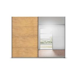 M&ouml;bel Kraft Schwebet&uuml;renschrank mit Spiegel grau Ma&szlig;e (cm): B: 271 H: 210 &raquo; M&ouml;bel Kraft
