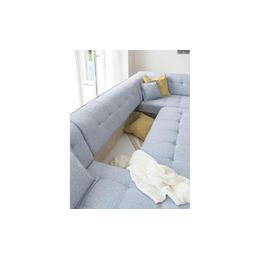 Miuform Wohnlandschaft mit Schlaffunktion Dazzling Daisy blau Maße (cm): B: 330 H: 77 » Möbel Kraft