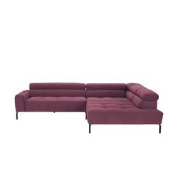 Max Schelling Ecksofa verstellbare Kopfteile MS Verve lila/violett Ma&szlig;e (cm): B: 311 H: 88 T: 219.0 Sofas > Sofas nach Material > &raquo; Sofa DE