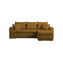 Ecksofa mit Schlaffunktion Luis gelb Maße (cm): B: 238 H: 85 Sofas > Sofas nach Material > Stoffsofas » Sofa DE