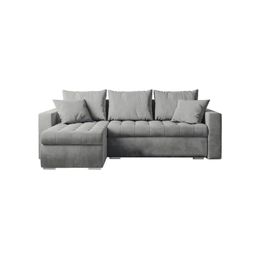 Ecksofa mit Schlaffunktion Luis grau Ma&szlig;e (cm): B: 238 H: 85 Sofas > Sofas nach Material > Stoffsofas &raquo; Sofa DE