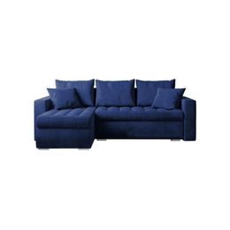 Ecksofa mit Schlaffunktion Luis blau Ma&szlig;e (cm): B: 238 H: 85 Sofas > Sofas nach Material > Stoffsofas &raquo; Sofa DE