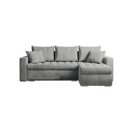 Ecksofa mit Schlaffunktion Luis grau Ma&szlig;e (cm): B: 238 H: 85 Sofas > Sofas nach Material > Stoffsofas &raquo; Sofa DE