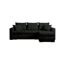 Ecksofa mit Schlaffunktion Luis schwarz Ma&szlig;e (cm): B: 238 H: 85 Sofas > Sofas nach Material > Stoffsofas &raquo; Sofa DE