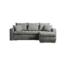 Ecksofa mit Schlaffunktion Luis grau Ma&szlig;e (cm): B: 238 H: 85 Sofas > Sofas nach Material > Stoffsofas &raquo; Sofa DE