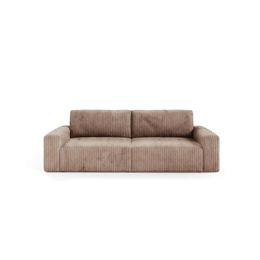 Einzelsofa mit Schlaffunktion Fano braun Ma&szlig;e (cm): B: 252 H: 79 Sofas > Sofas nach Material > Stoffsofas &raquo; Sofa DE