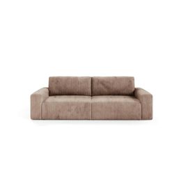 Einzelsofa mit Schlaffunktion Fano braun Maße (cm): B: 252 H: 79 Sofas > Sofas nach Material > Stoffsofas » Sofa DE