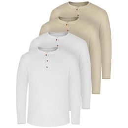 Normani Shirt 'Neuville' male Beige, White size M