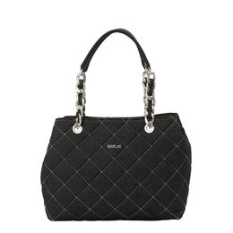 Replay Schultertasche Damen Größe One Size schwarz / silber / weiß