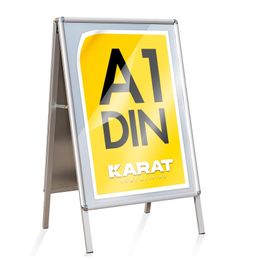 Karat homeliving Kundenstopper Doppelseitig Rahmen: 25 mm Metallr&uuml;ckwand