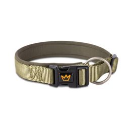 Rudelkönig Rudelkönig Hundehalsband Bella Größe 7 in grün Nylon Halsband für Hunde robust verstellbar bequem Training