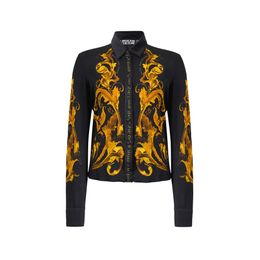 Versace Jeans Couture Bluse Damen Gr&ouml;&szlig;e L curry / schwarz