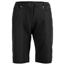 Bermudas DEPROC ACTIVE "KENORA URBAN Short & kurze Hose", Damen, Gr. 50 (XL), Normalgr&ouml;&szlig;en, schwarz, 97% Polyester; 3% Elasthan, Hosen Bermudas, In melierter Optik