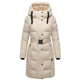 Wintermantel Navahoo "Funkelteddy 14", Damen, Gr. L (40), helltaupe, Obermaterial 1: 100% Polyester; Obermaterial 2: 100% Polyester; Innenfutter: 100% Polyester; Wattierung: 100% Polyester; &Auml;rmelfutter: 100% Polyester, figurumspielend ca. Mitte Oberschenkel, hoch geschlossener Ausschnitt, eng Rippb&uuml;ndchen, M&auml;ntel Wintermantel, Warmer Mantel mit Teddypl&uuml;sch-Akzenten und Tailleng&uuml;rtel