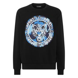 Plein Sport Sweatshirt 'Carbon Tiger' Herren Gr&ouml;&szlig;e 5XL blau / schwarz / wei&szlig;