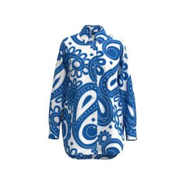 Seidensticker Bluse 'Schwarze Rose' Damen Größe XXXL blau / weiß