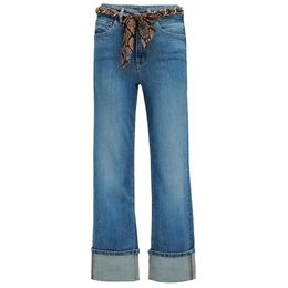 Salsa Jeans Jeans 'Faith' Damen Größe 29 blue denim / mokka / dunkelbraun