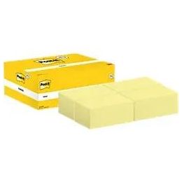 Post-it Haftnotizen 127 x 76 mm Kanariengelb 100 Blatt 16 Blöcke + 4 Gratis