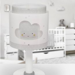 Dalber Kinder-Tischlampe Baby Dreams, grau, G4, Ø 15 cm