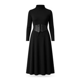 WOMAN VISION Strickkleid Damen Größe XL schwarz