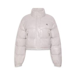 Calvin Klein Jeans Jacke Damen Gr&ouml;&szlig;e M hellgrau Winterjacke