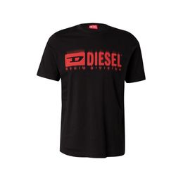 Diesel T-Shirt 'T-ADJUST-Q7' Herren Gr&ouml;&szlig;e M knallrot / schwarz