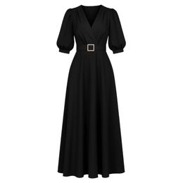 WOMAN VISION Kleid Damen Gr&ouml;&szlig;e 38 schwarz Winterkleid
