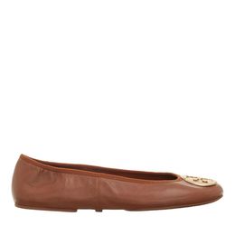 Tory Burch Ballerinas - Minnie Travel Ballet - Gr. 37 (EU) - in Cognacbraun - f&uuml;r Damen